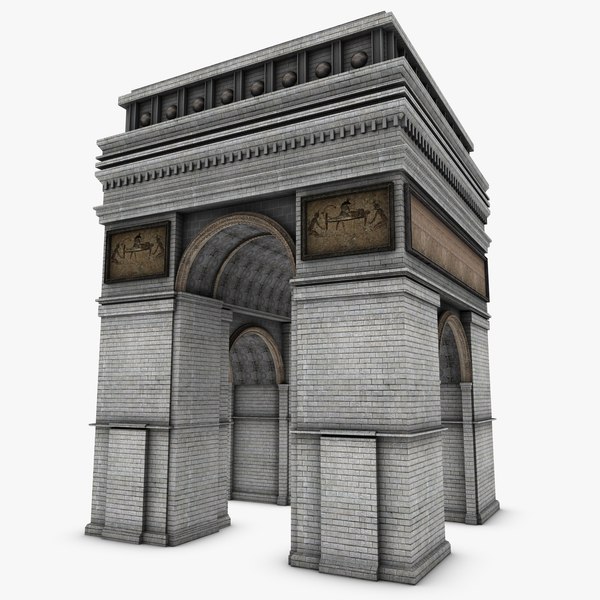 arc triomphe arch 3d model