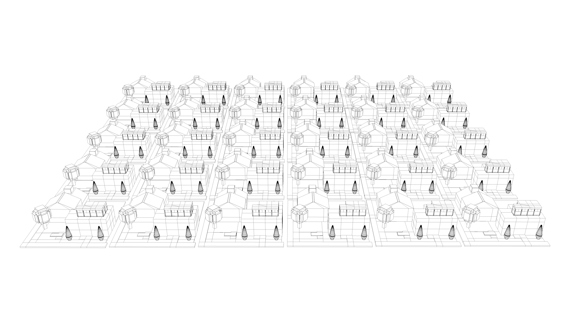 3D model neighborhood - TurboSquid 1890807