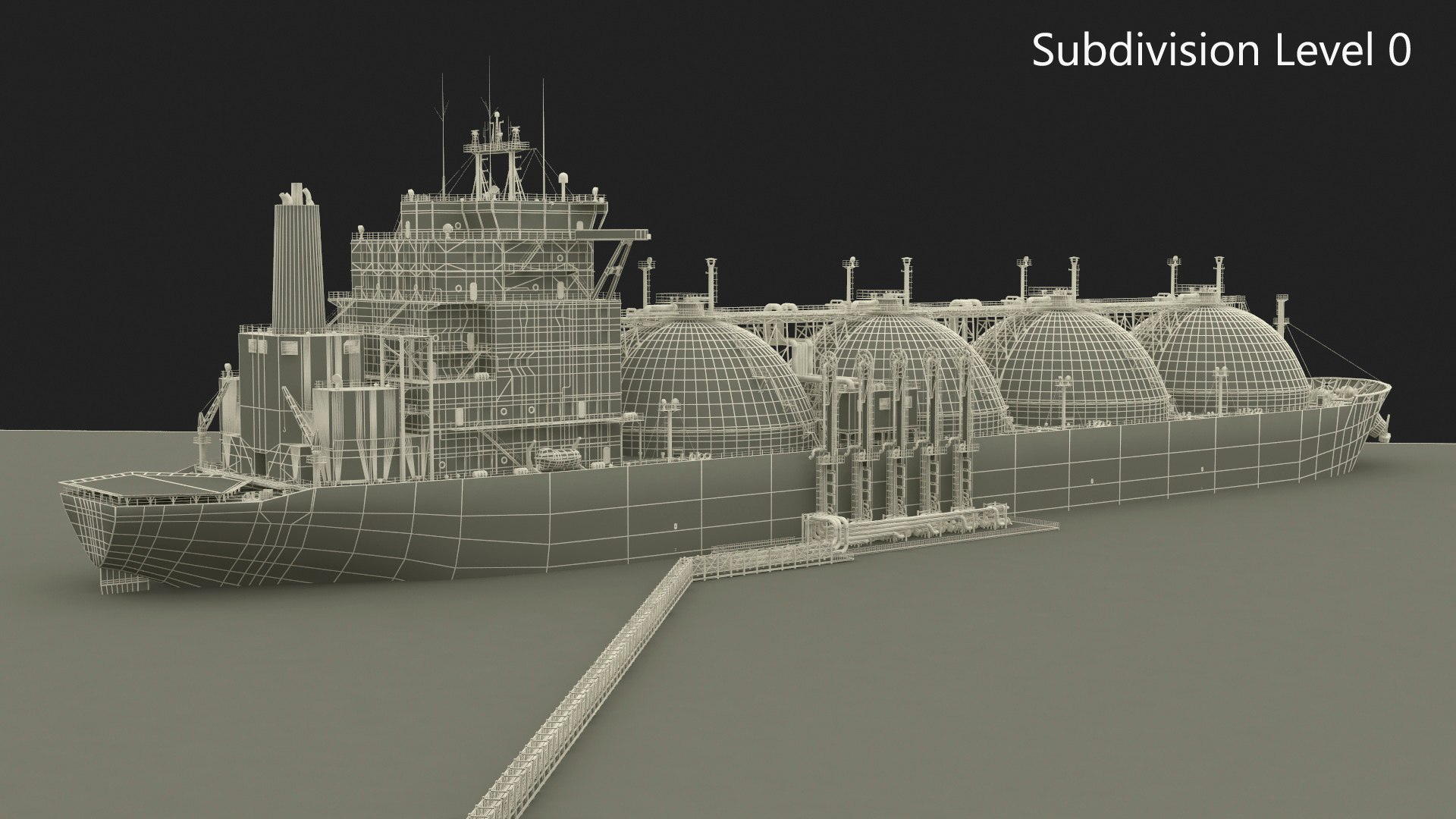 3D LNG Export Terminal With Gas Carrier Ship - TurboSquid 2310363