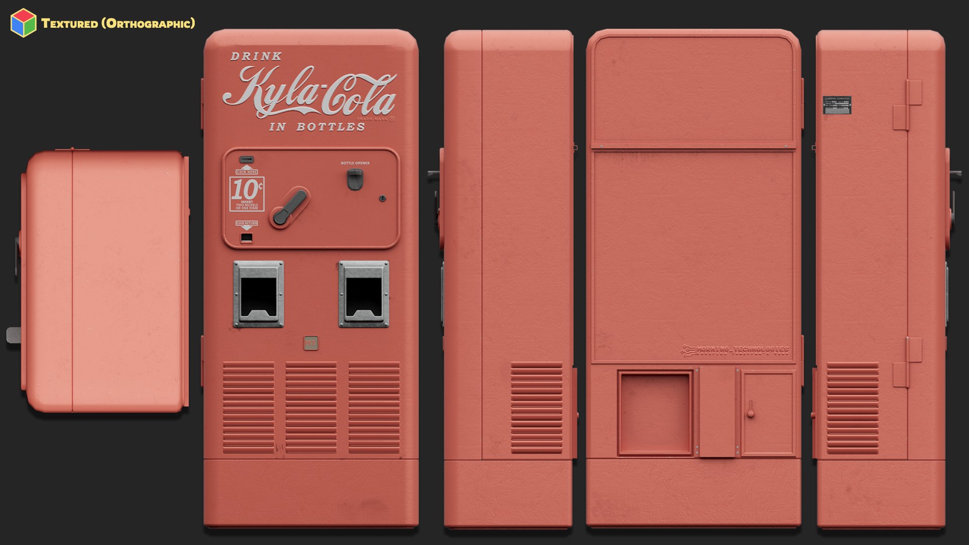 1950s Vending Machine Model - TurboSquid 2296266