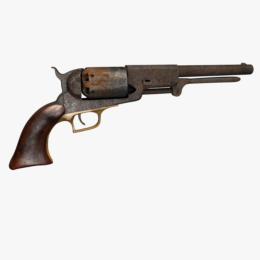 Colt Walker 1847 3d Model