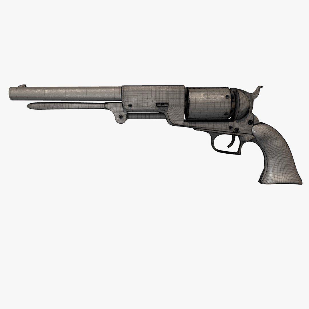 Colt Walker 1847 3d Model