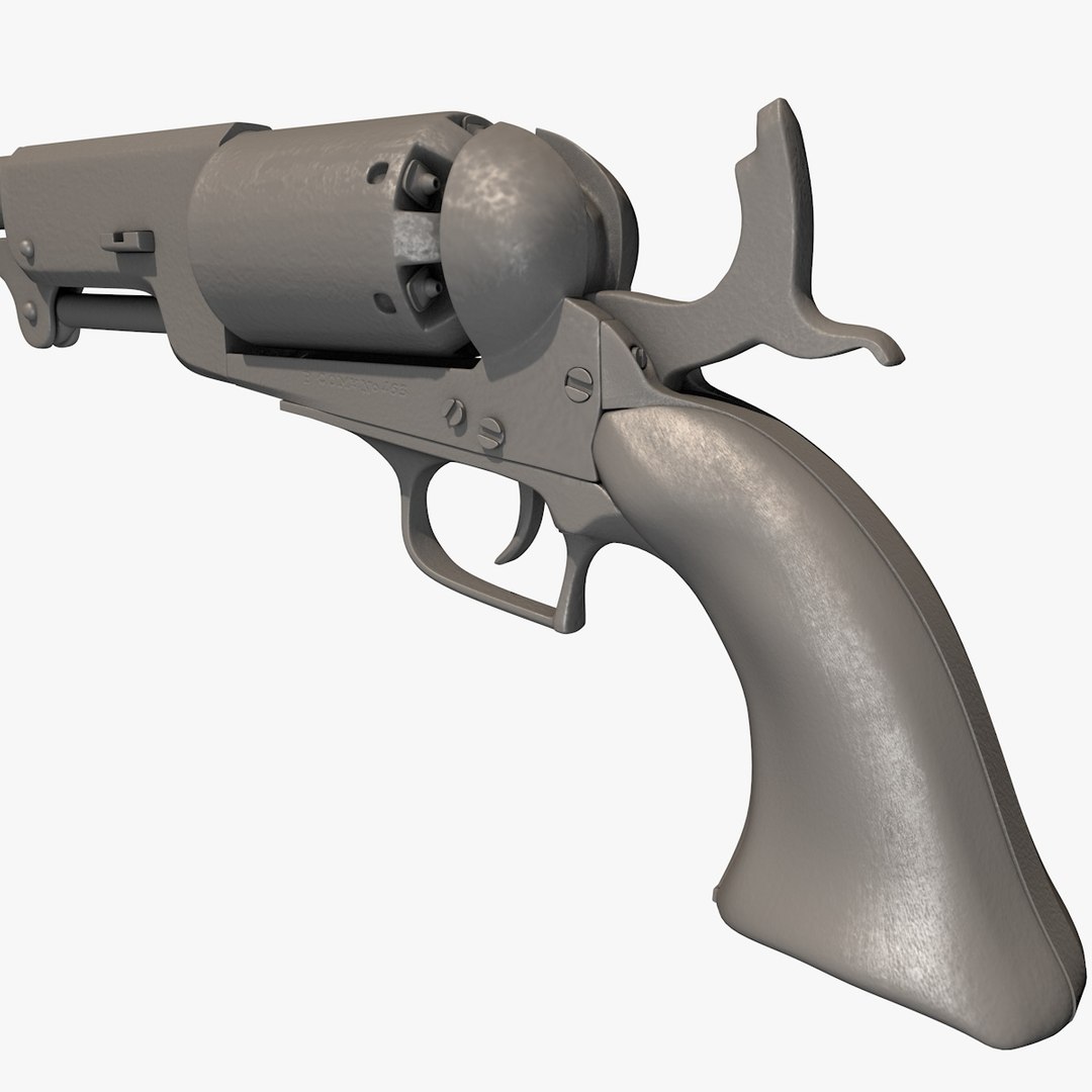 Colt Walker 1847 3d Model