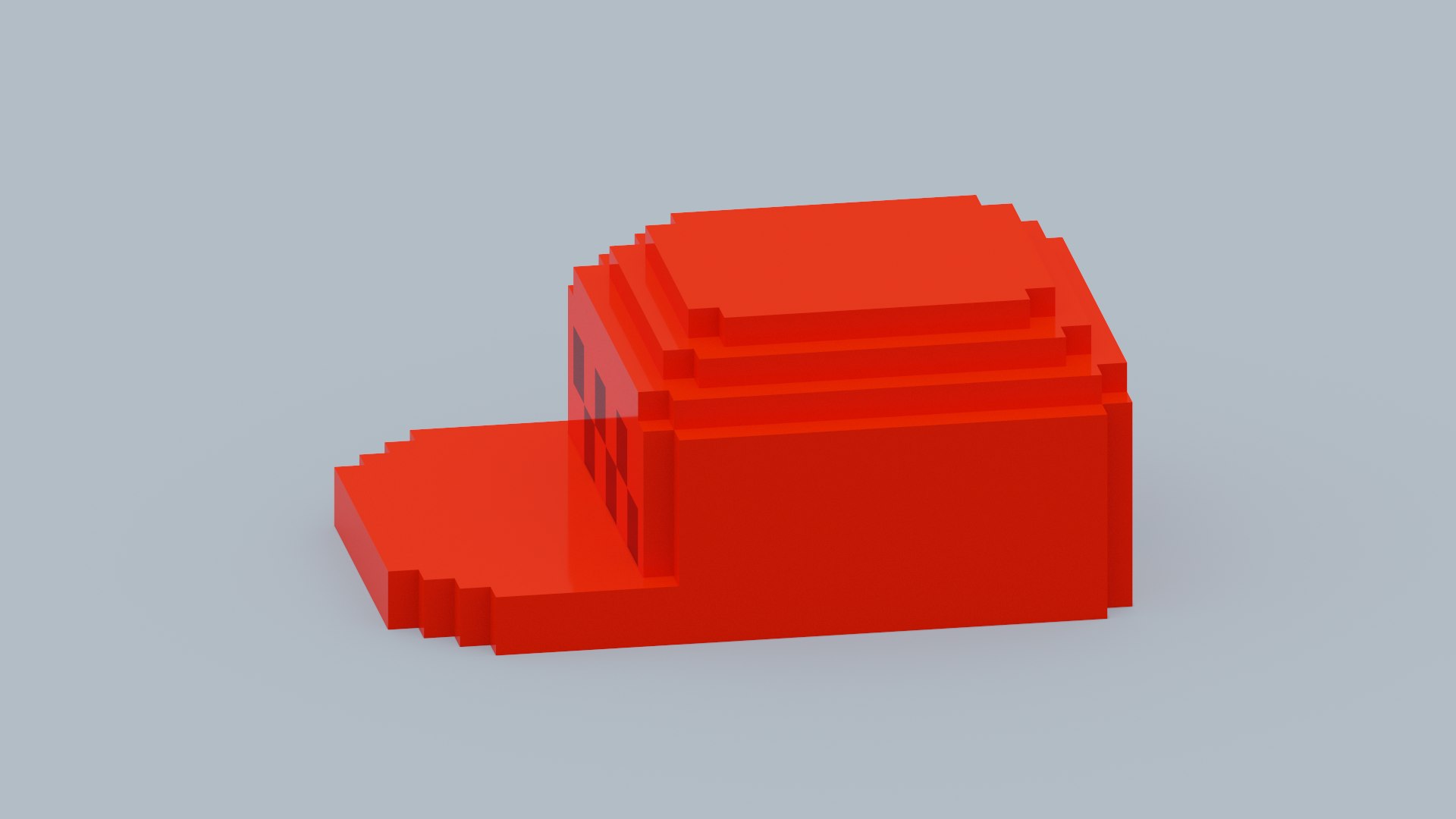 3D Voxel Red Hat - TurboSquid 1929051