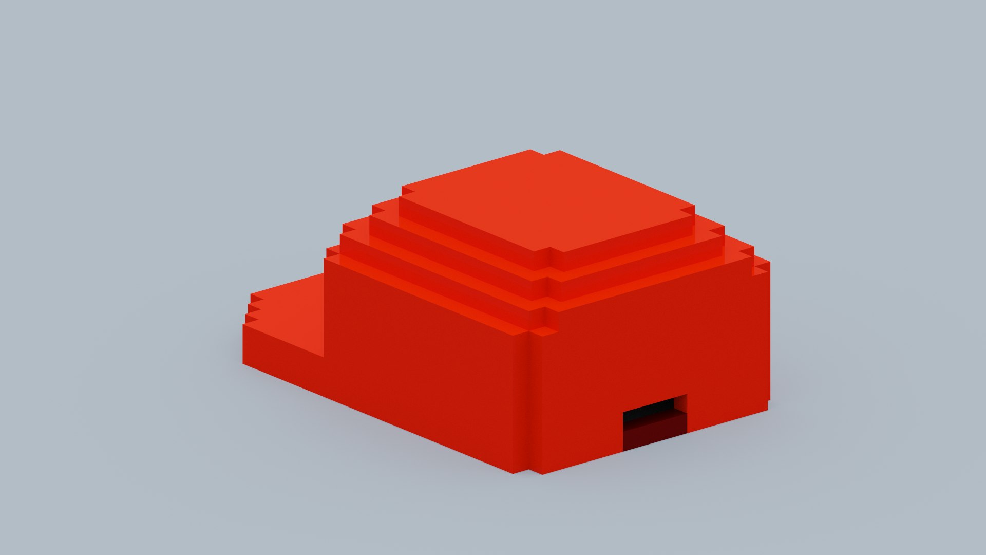 3D Voxel Red Hat - TurboSquid 1929051