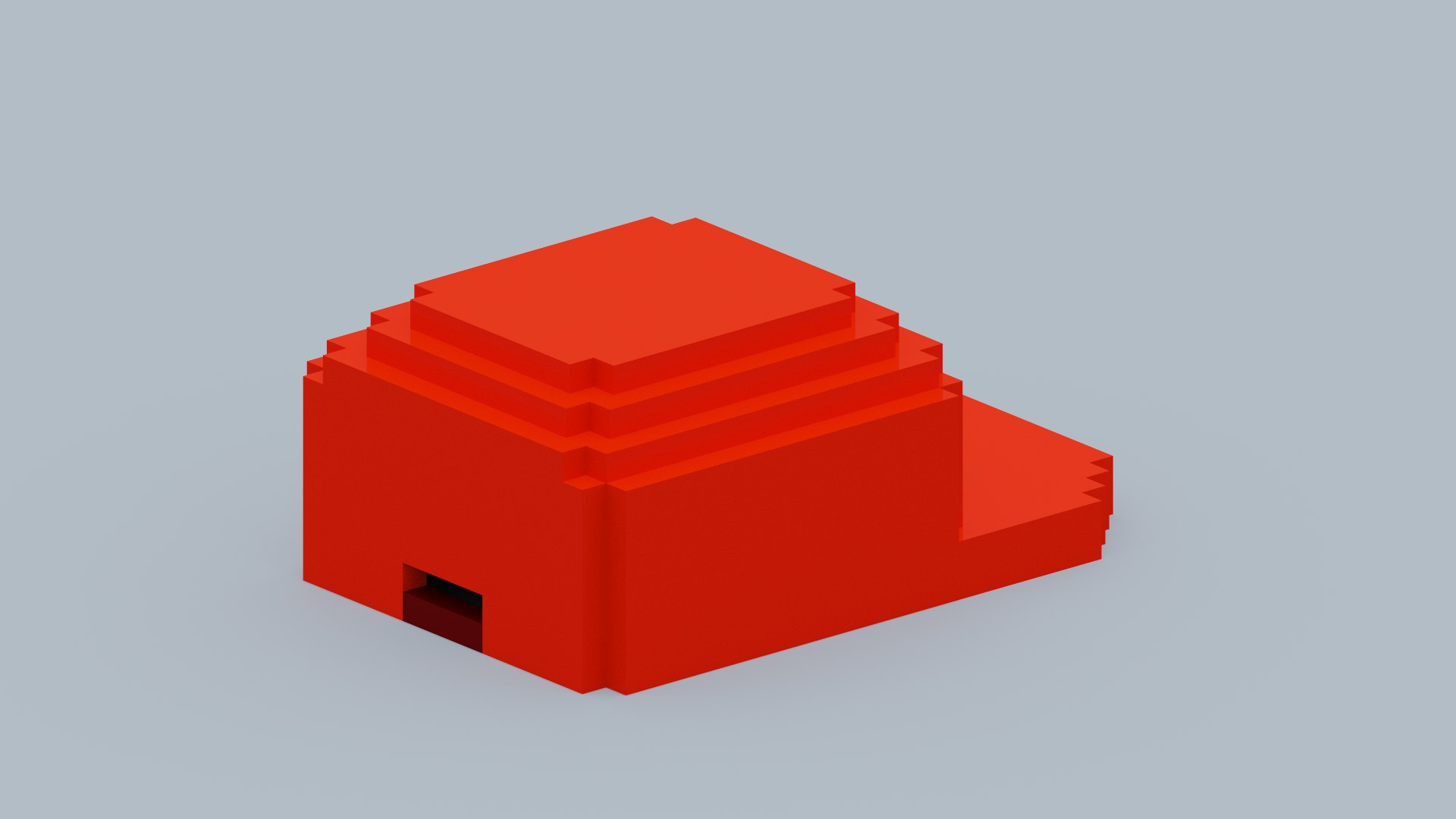 3D Voxel Red Hat - TurboSquid 1929051