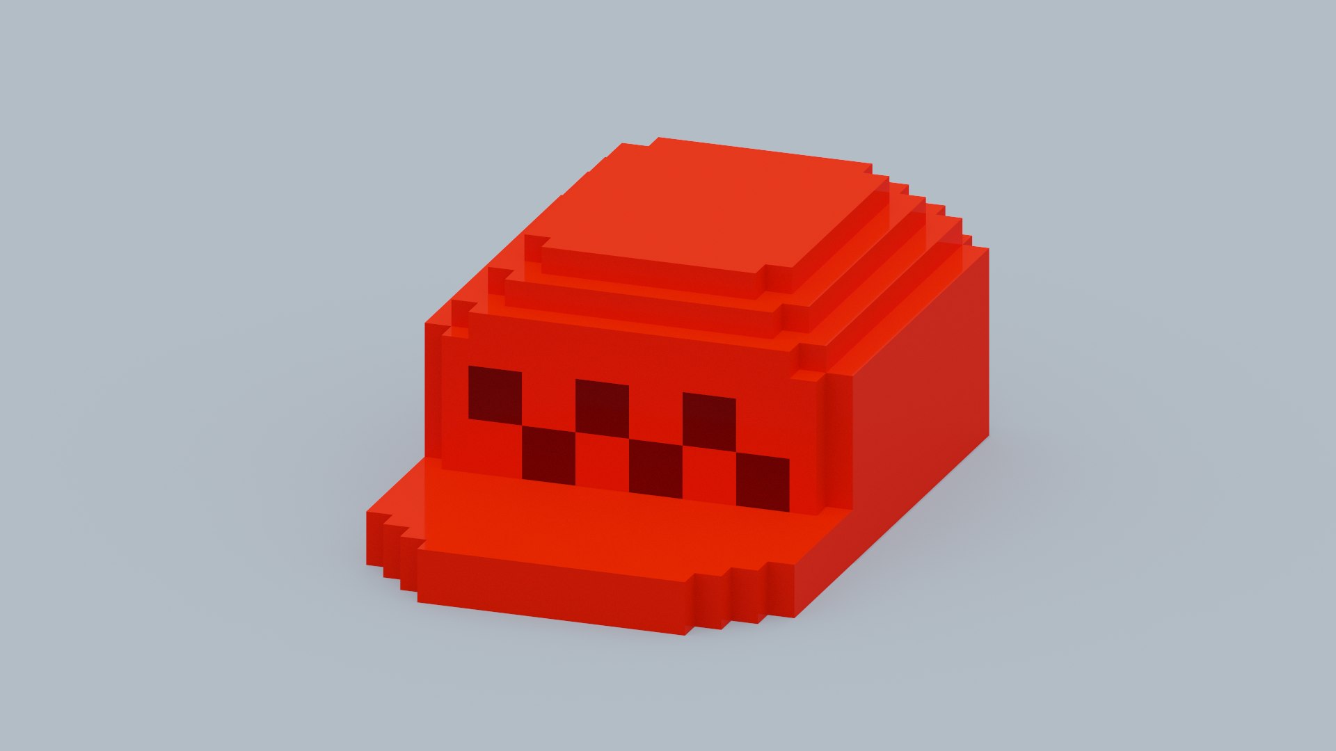 3D Voxel Red Hat - TurboSquid 1929051