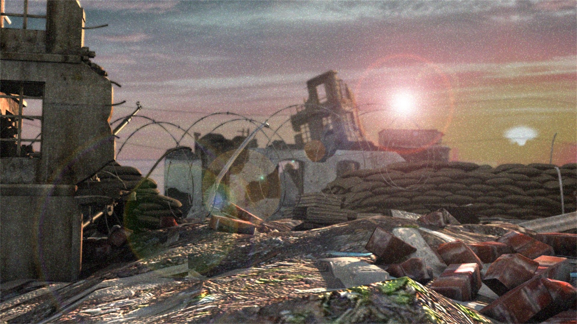 Ruins Battlefield Seaside Scene Sea Stronghold 3D Model - TurboSquid ...