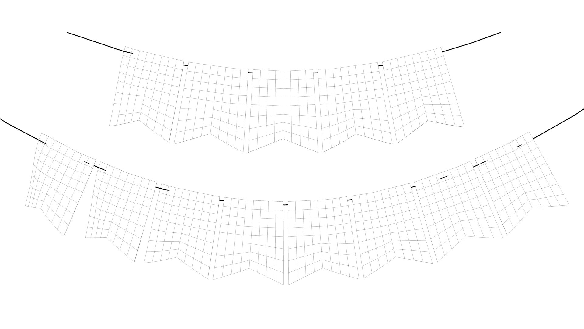 Happy Birthday Bunting Flag 3D Model - TurboSquid 2231380