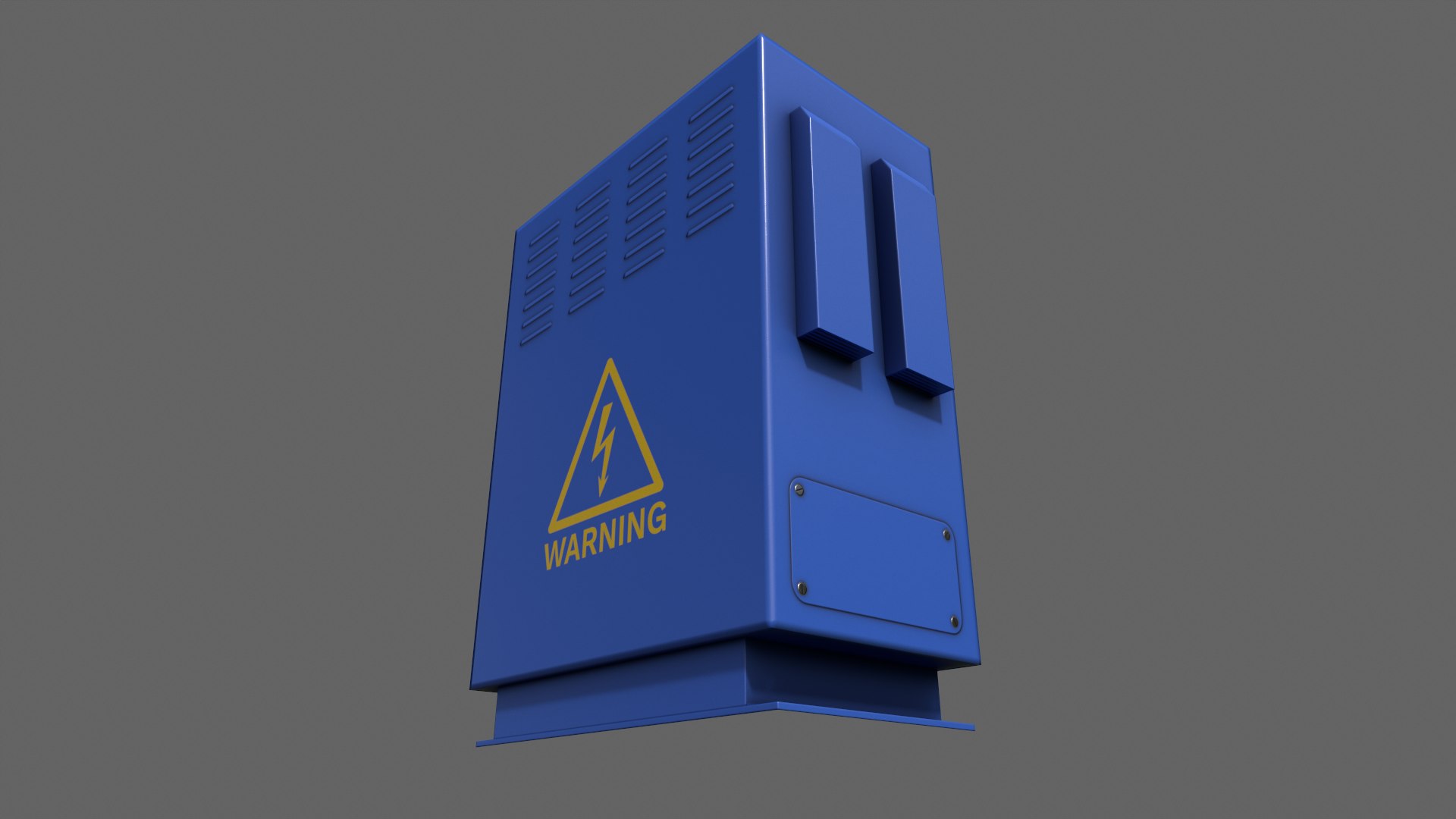 3D PBR Electric Box Blue V3 Model - TurboSquid 1779730