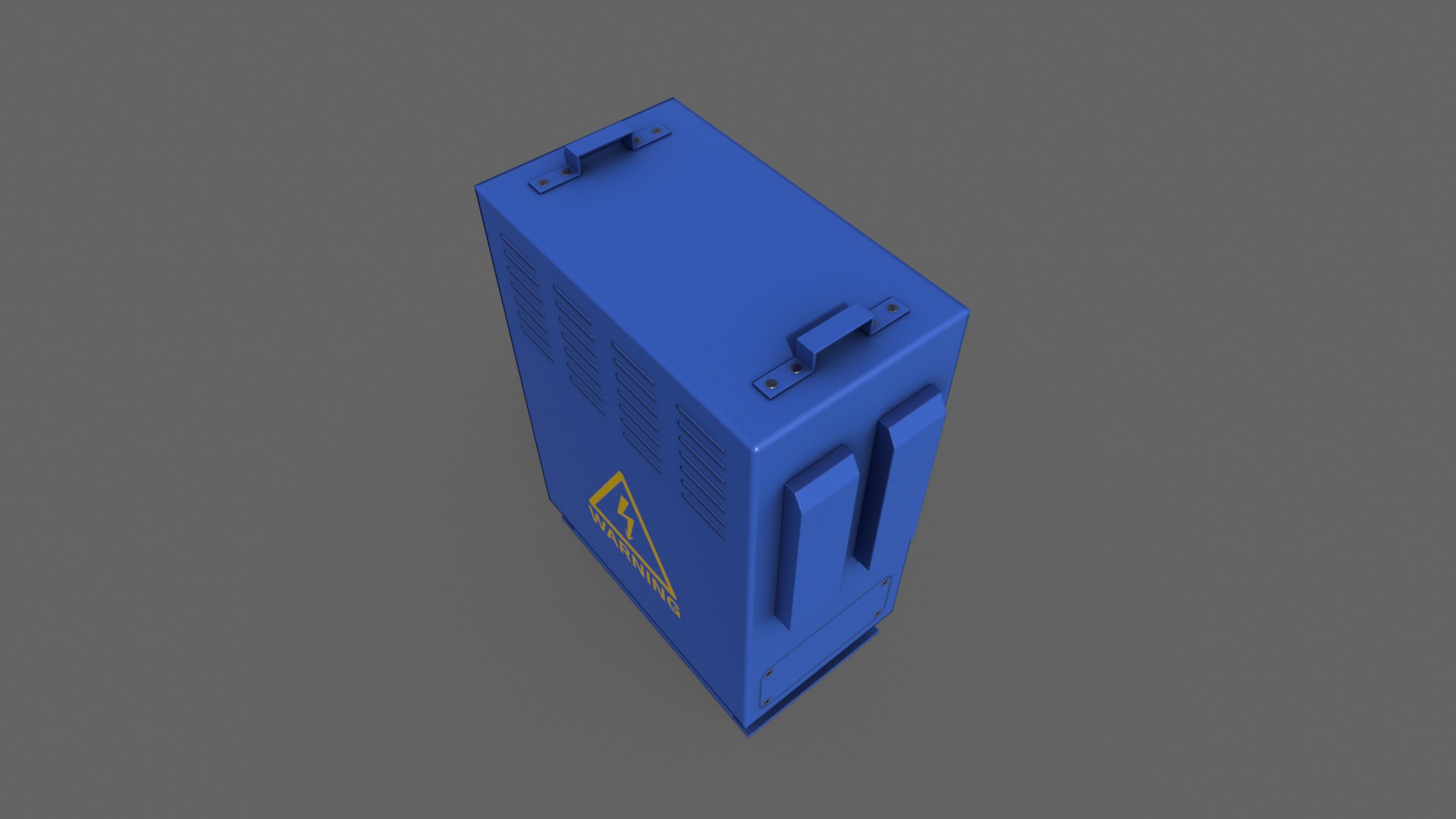 3D PBR Electric Box Blue V3 Model - TurboSquid 1779730