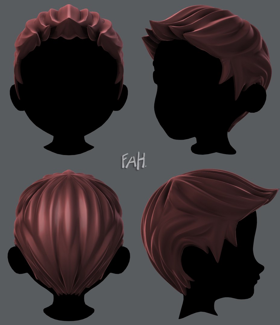 Boy hair 3D model - TurboSquid 1291587