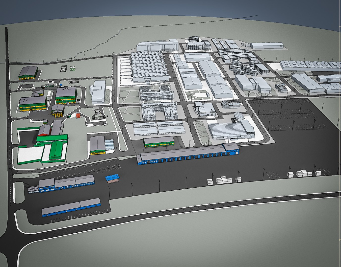 3D Model Industrial Factory - TurboSquid 1751213