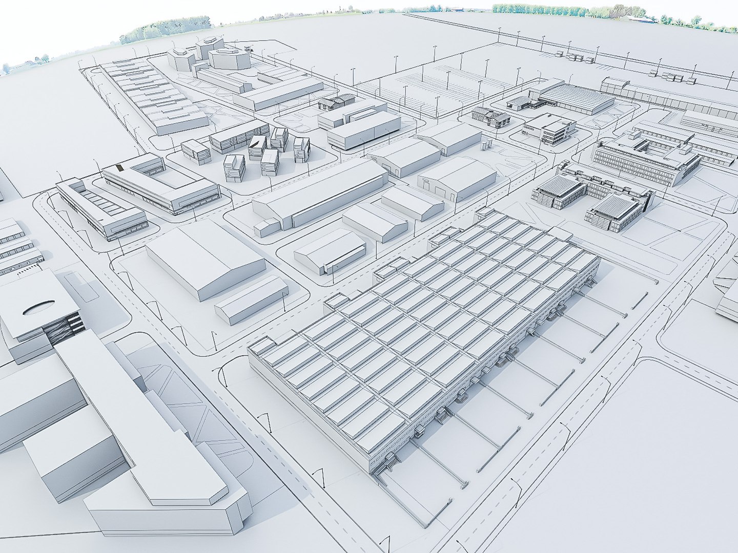 3D Model Industrial Factory - TurboSquid 1751213