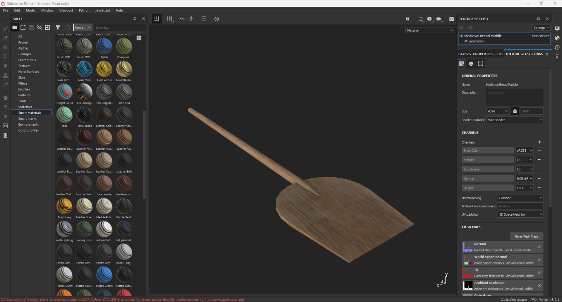 Medieval Bread Paddle 3D Model - TurboSquid 2162083