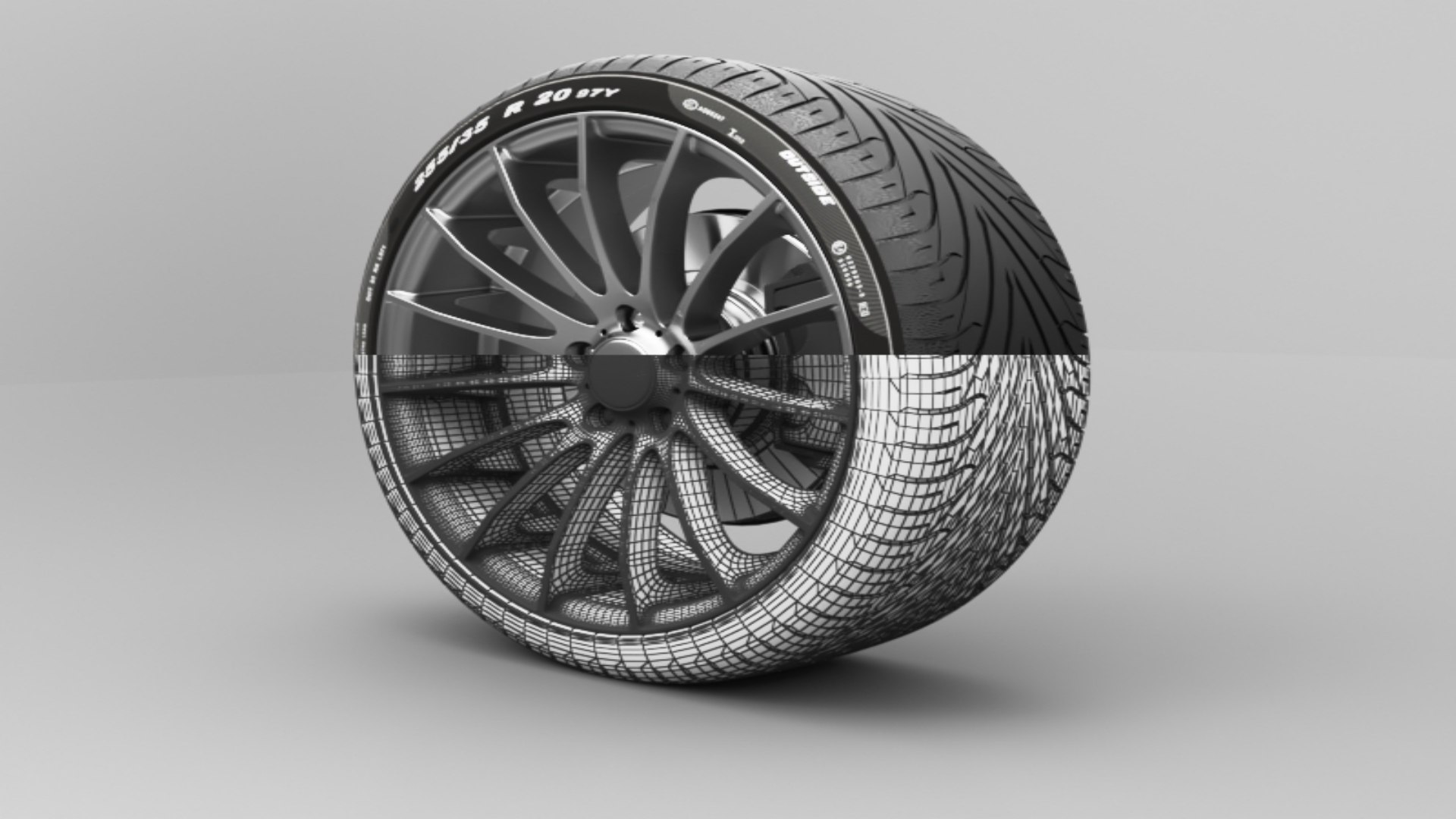 Realistic Tire Wheel 14 3D - TurboSquid 1723224