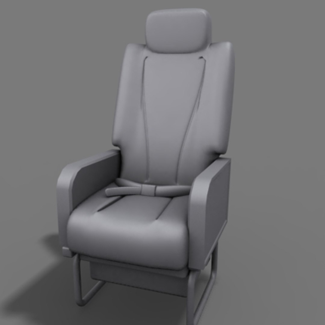 Aeroplane Seat 3d Model