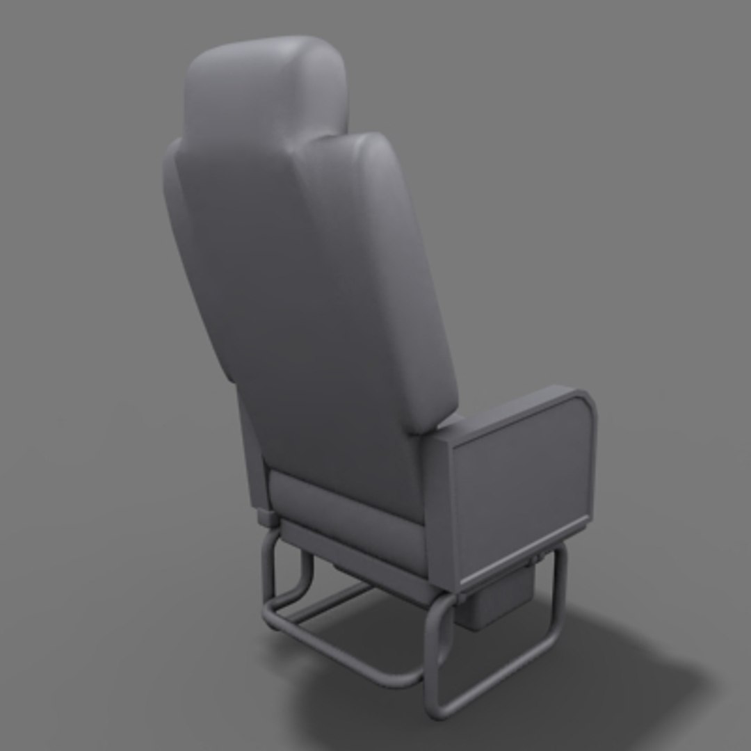 Aeroplane Seat 3d Model