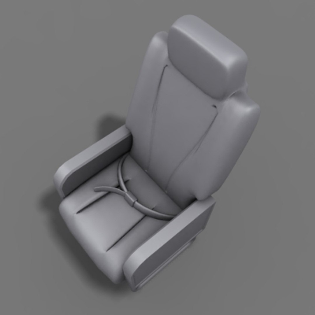 Aeroplane Seat 3d Model