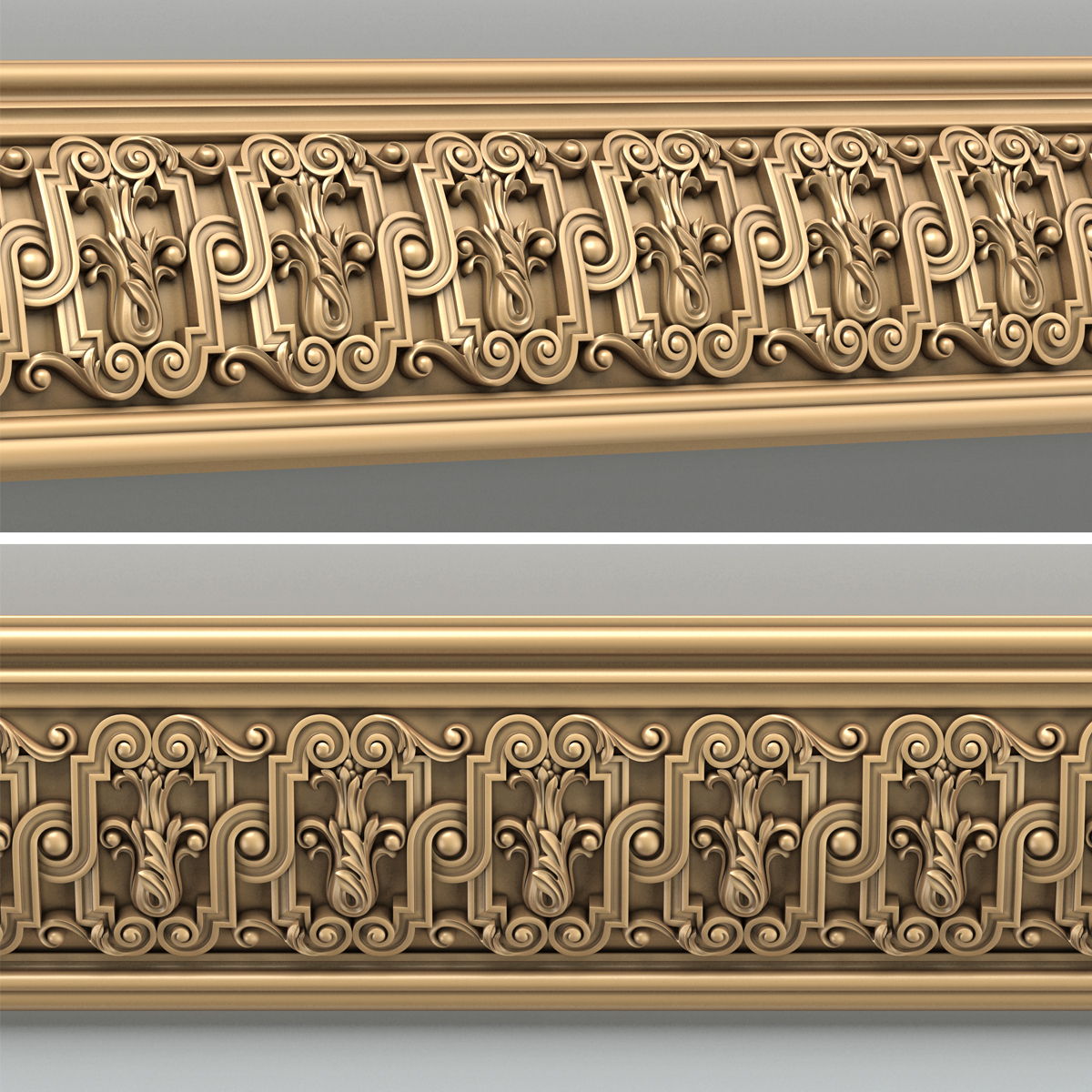 decorative moldings 3d model