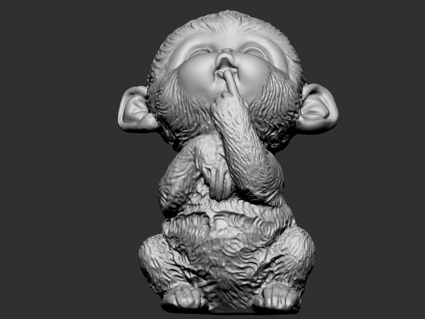 3D Model Monkey Cute - TurboSquid 2037997