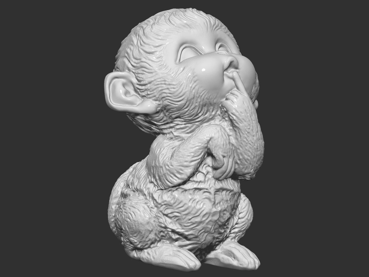 3D Model Monkey Cute - TurboSquid 2037997
