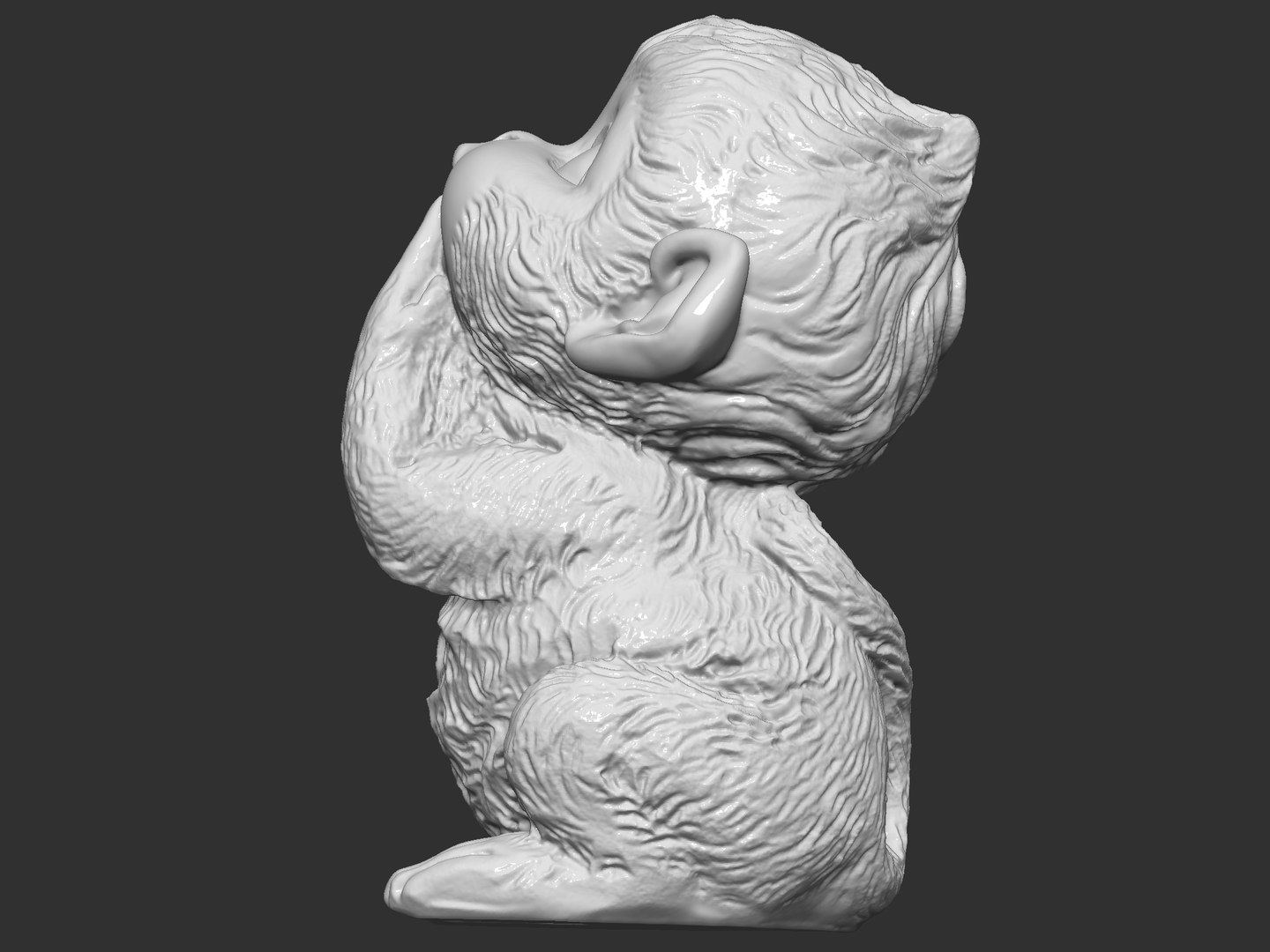 3D Model Monkey Cute - TurboSquid 2037997