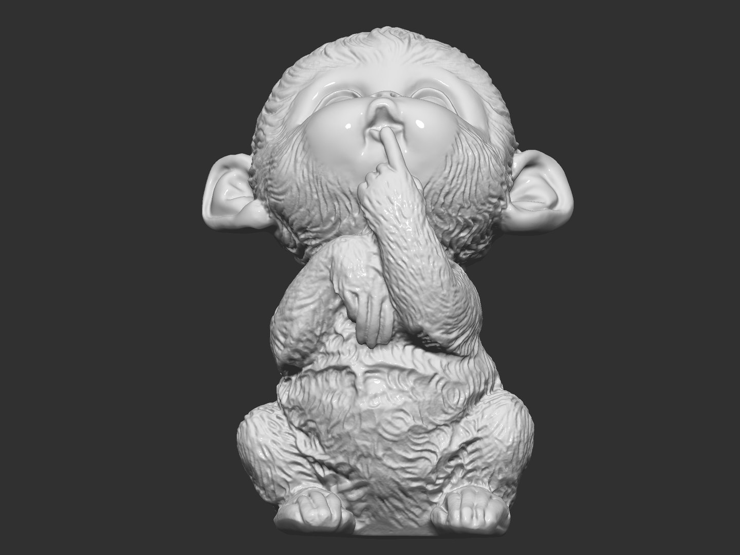 3D Model Monkey Cute - TurboSquid 2037997