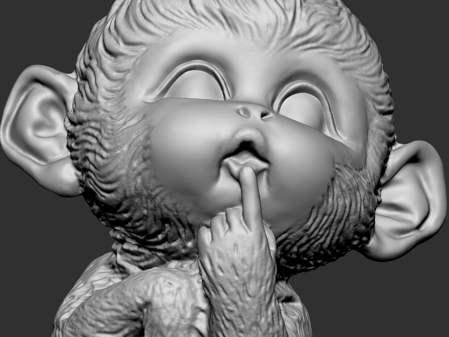 3D Model Monkey Cute - TurboSquid 2037997