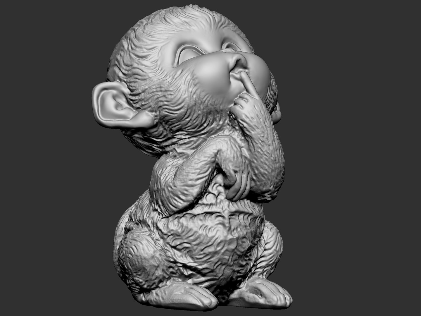 3D Model Monkey Cute - TurboSquid 2037997