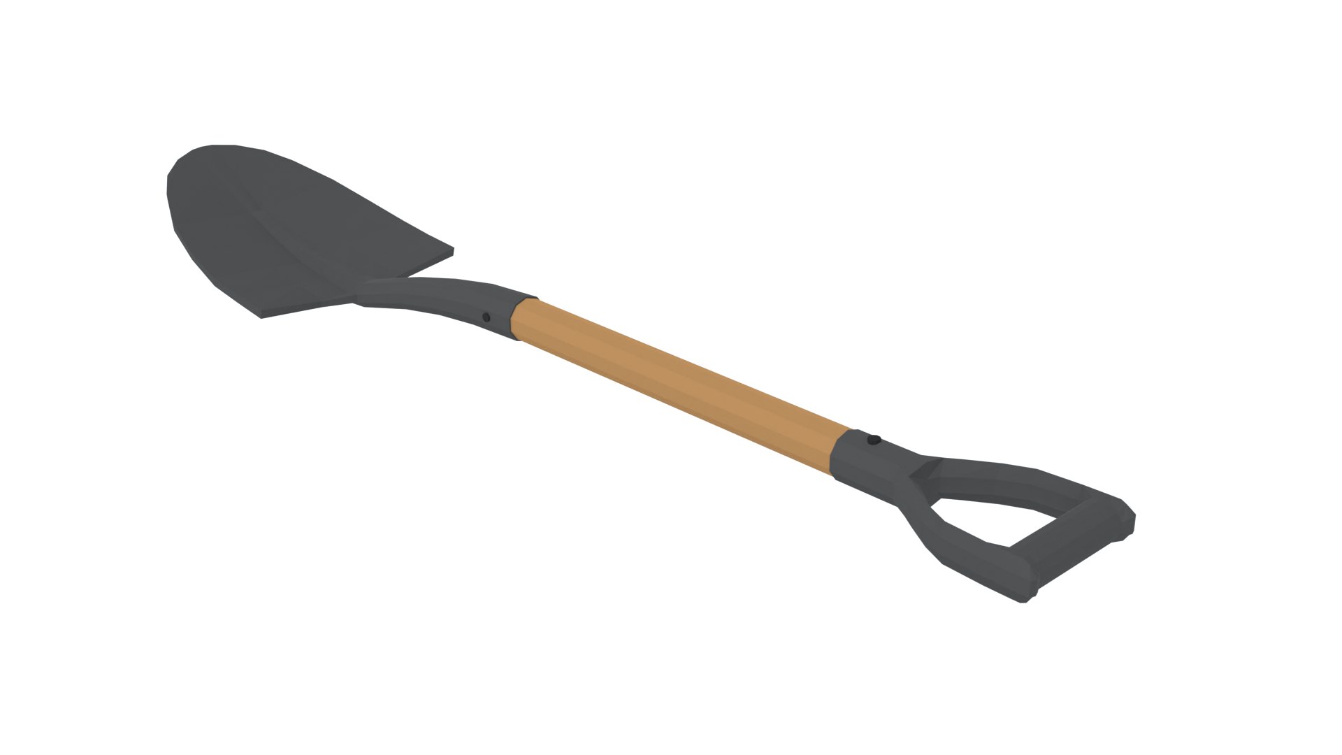 Low Poly Cartoon Shovel 3D Model - TurboSquid 1843462