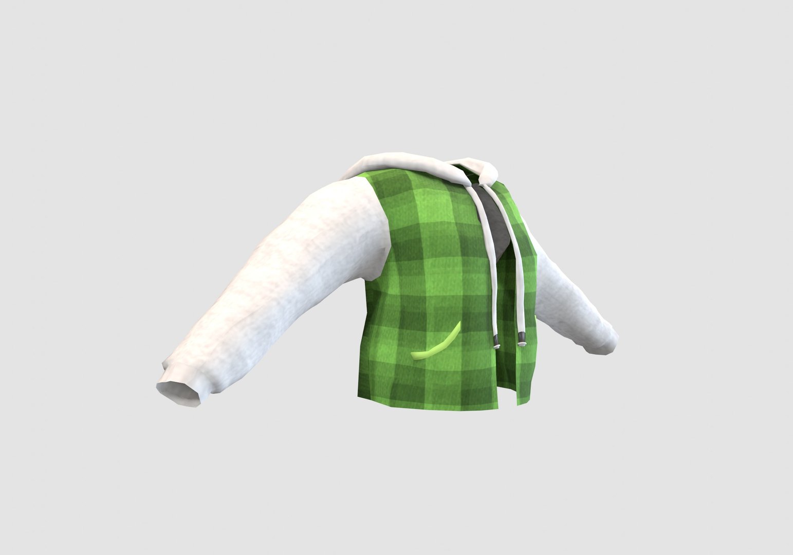 Green cartoon jacket 3D - TurboSquid 1917595
