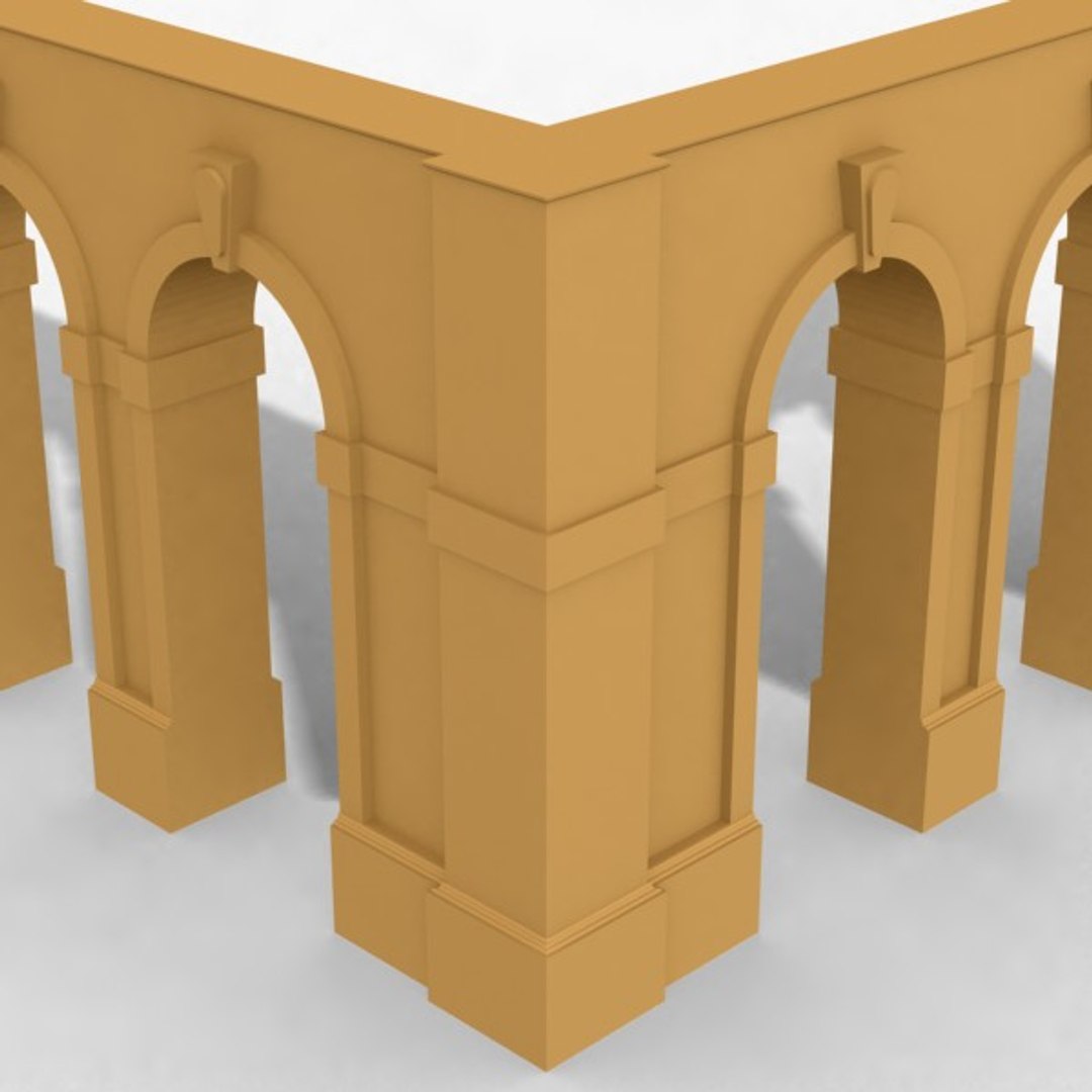 arches corner 3d dxf