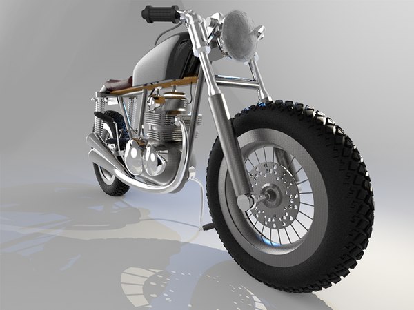 3D caferacer motorcycle model - TurboSquid 1354699