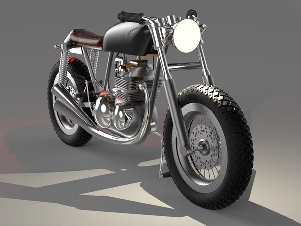 3D caferacer motorcycle model - TurboSquid 1354699