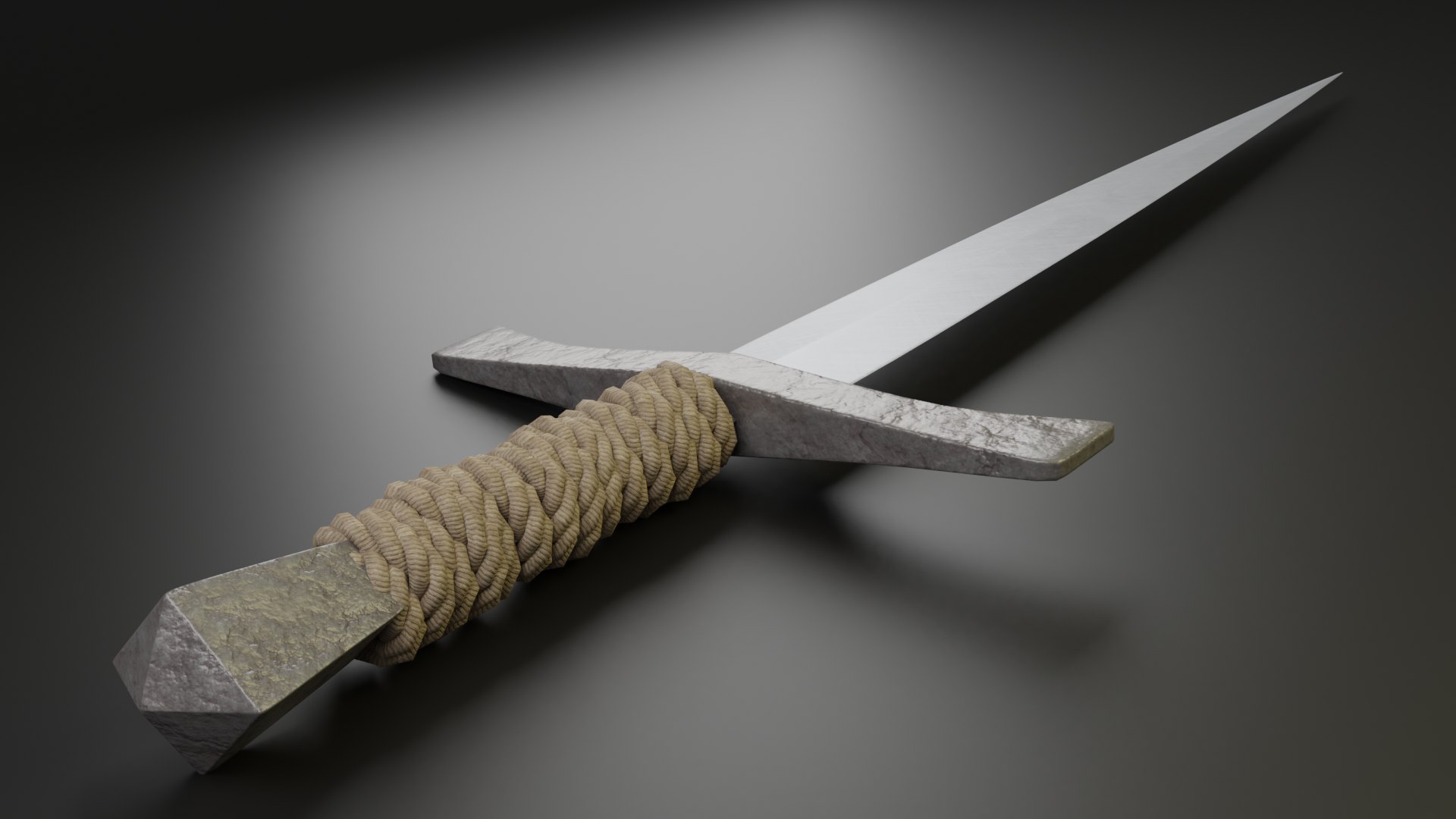 Low-poly dagger sword 3D model - TurboSquid 1586353