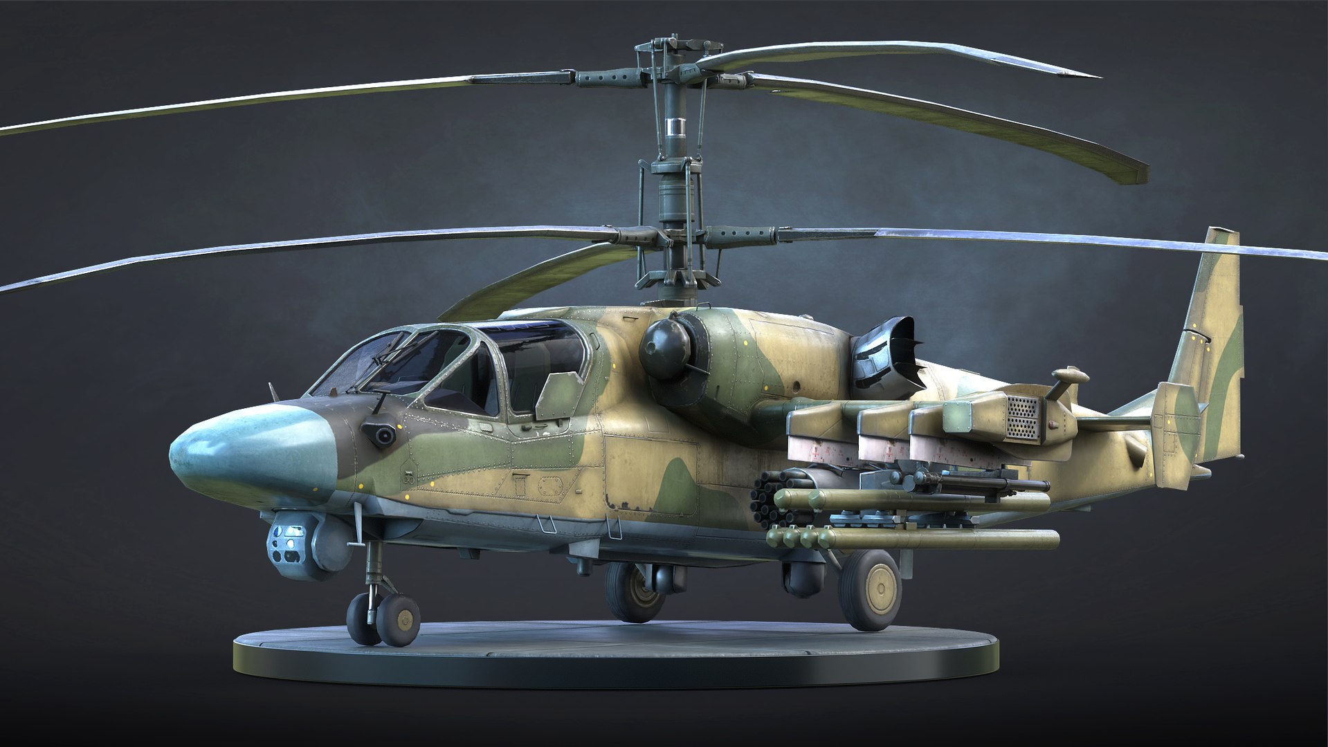 3D Model Ka-52 Helicopter Low-Poly - TurboSquid 1970452