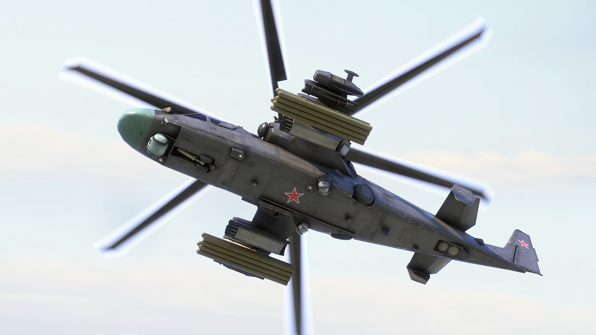 3D Model Ka-52 Helicopter Low-Poly - TurboSquid 1970452