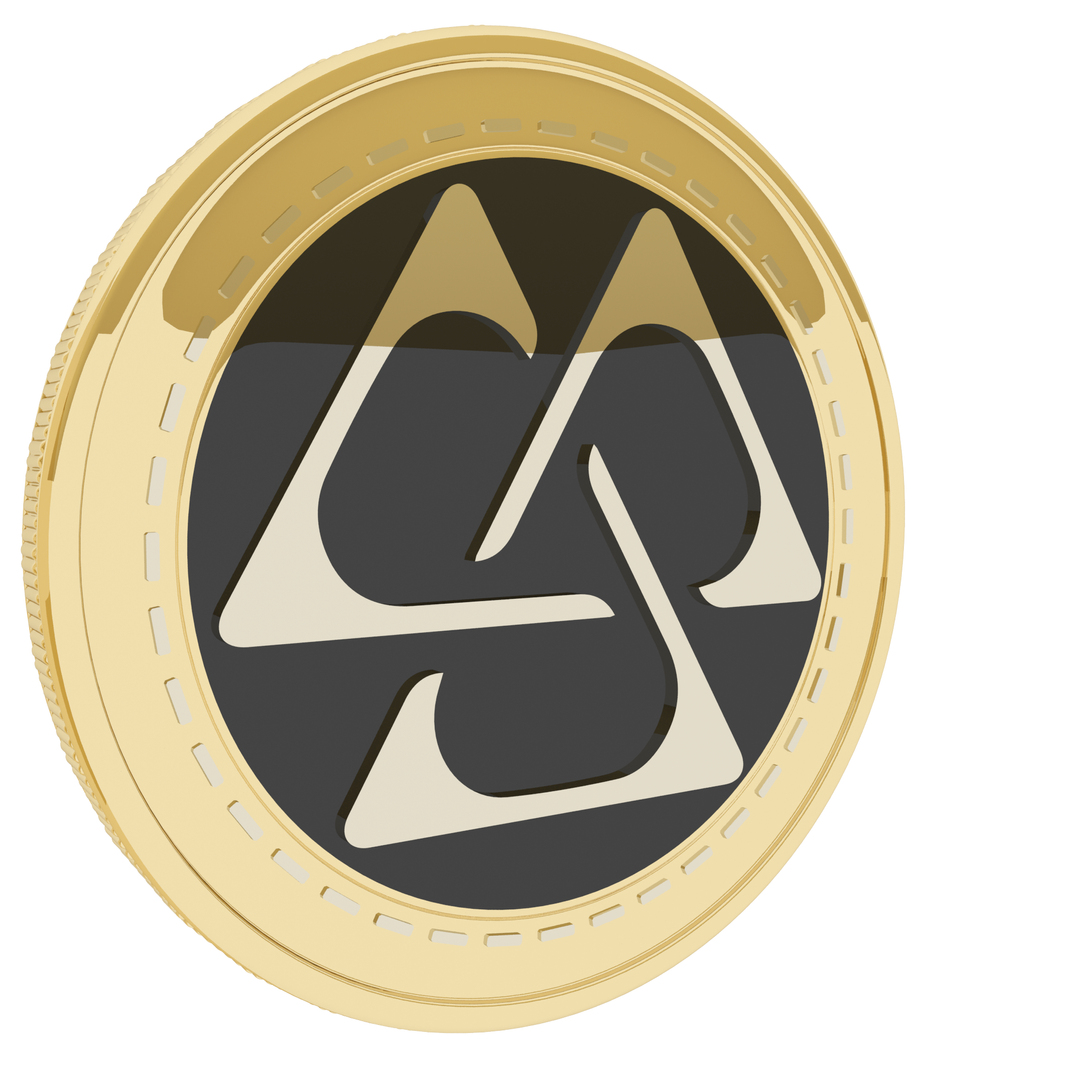 GAPS Cryptocurrency Gold Coin Model - TurboSquid 1856514