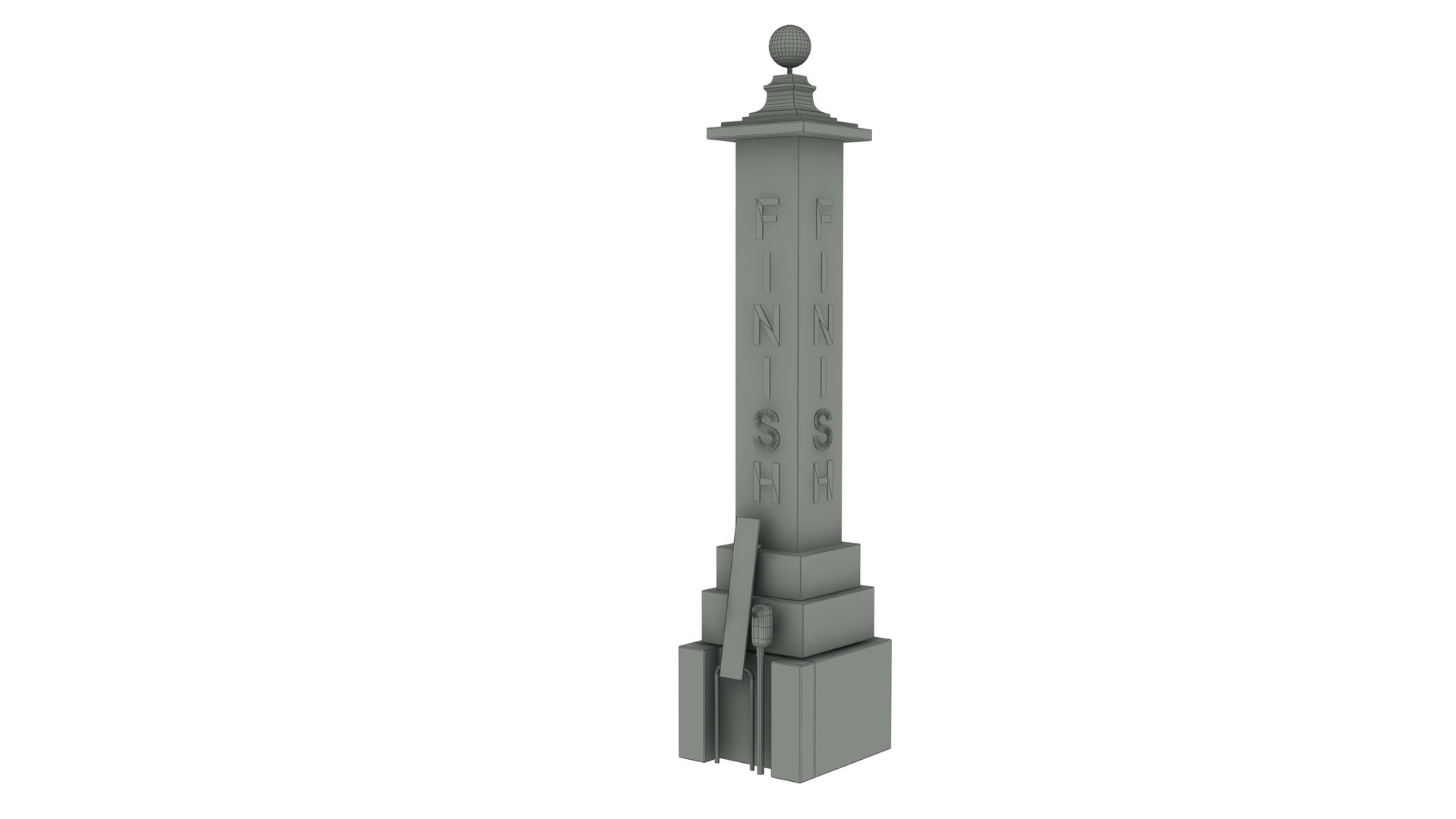 Horse Racing Track Finish Line Tower - TurboSquid 2268527