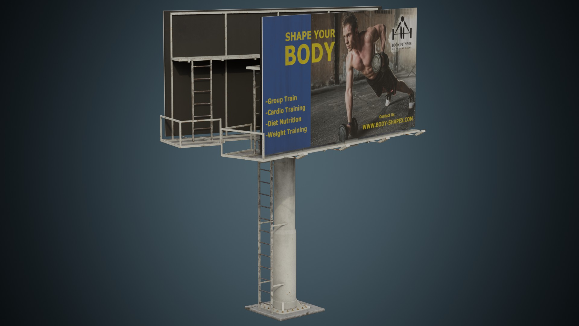 3D Billboard 2C - TurboSquid 1728722
