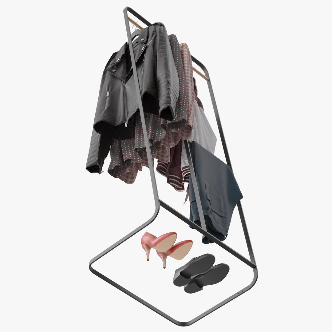 Yamazaki Home 2 Level Coat Rack 3D - TurboSquid 1906968