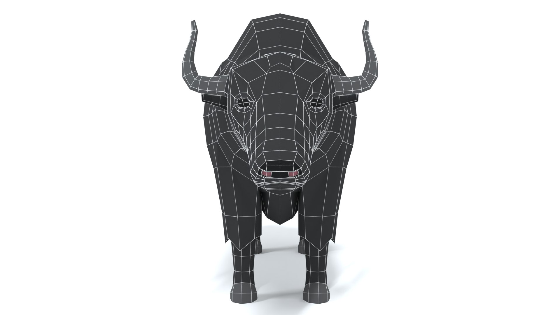 Low Poly Cartoon Yak 3D - TurboSquid 1807919