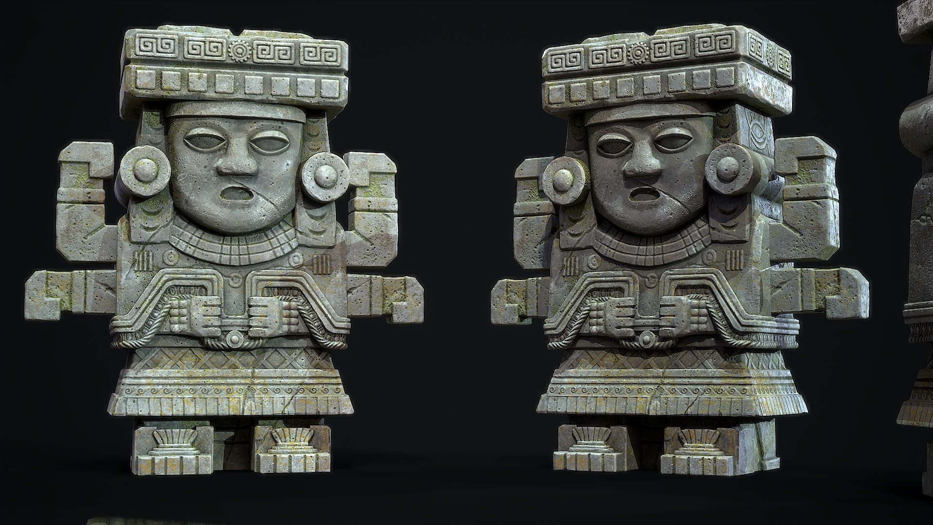 3D Statue Aztec Chalchiutlicue - TurboSquid 2221710