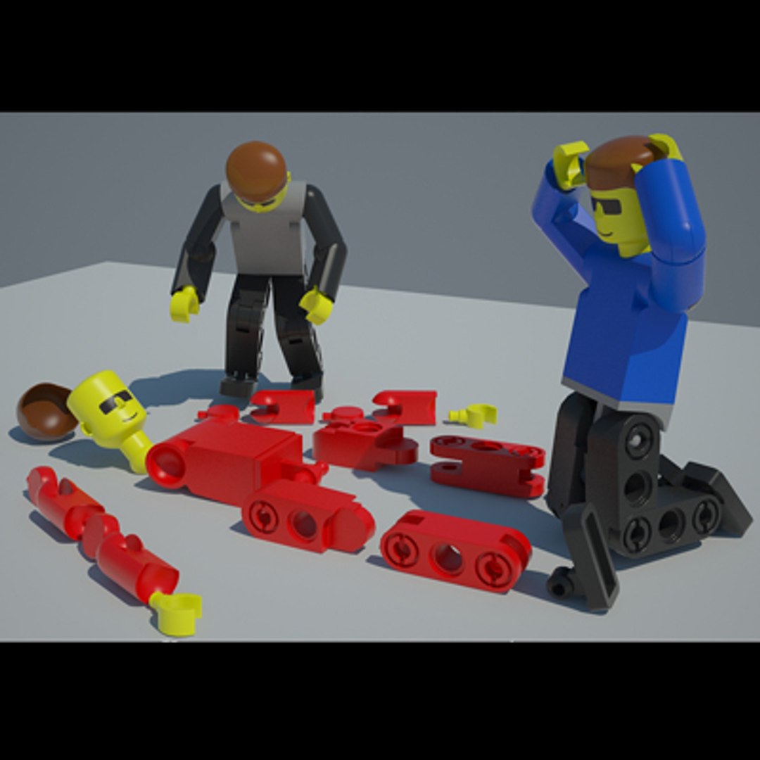 Lego Technic Figure 3d Model