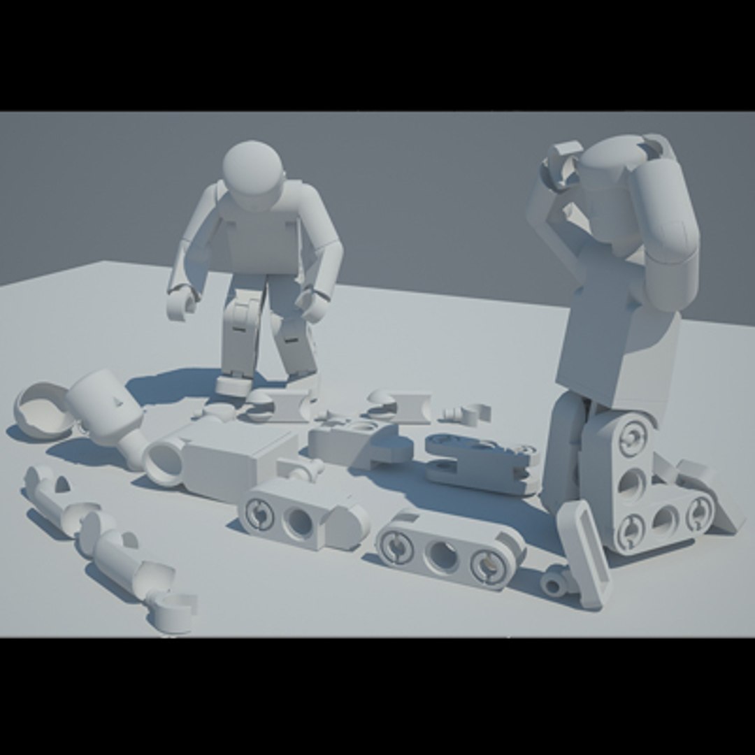 Lego Technic Figure 3d Model