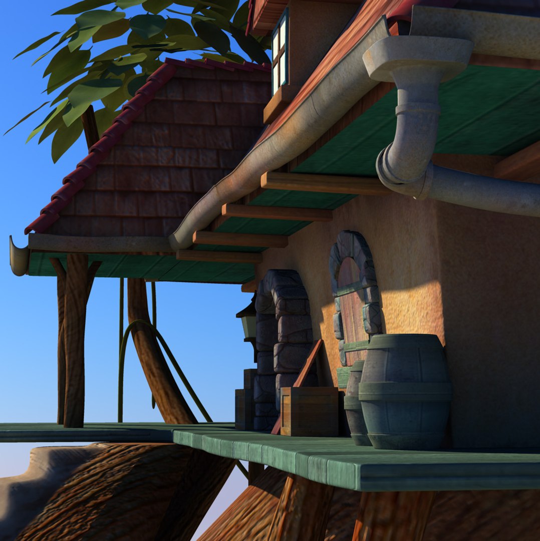 Cartoon Scenes 3d Obj