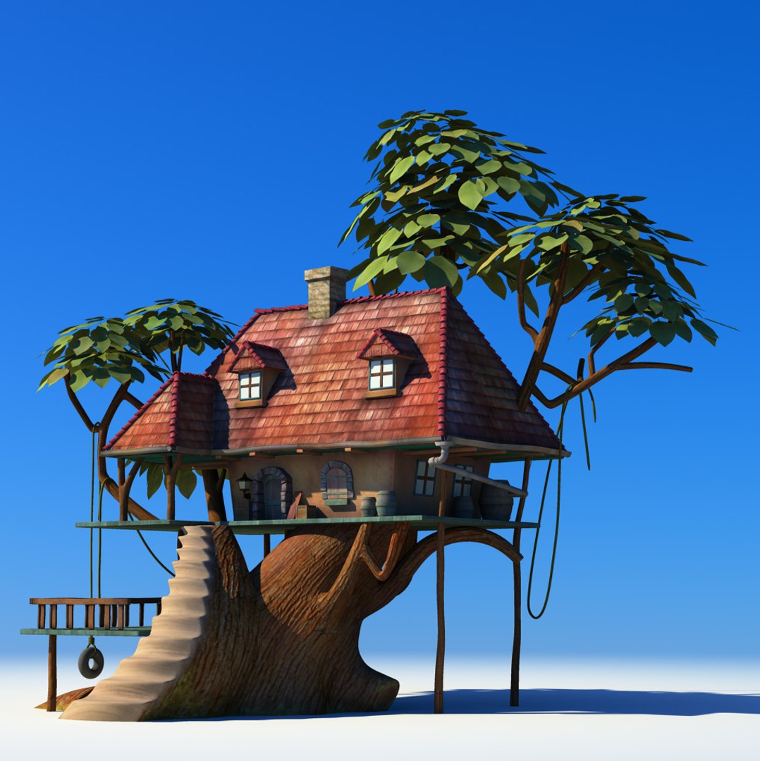 Cartoon Scenes 3d Obj