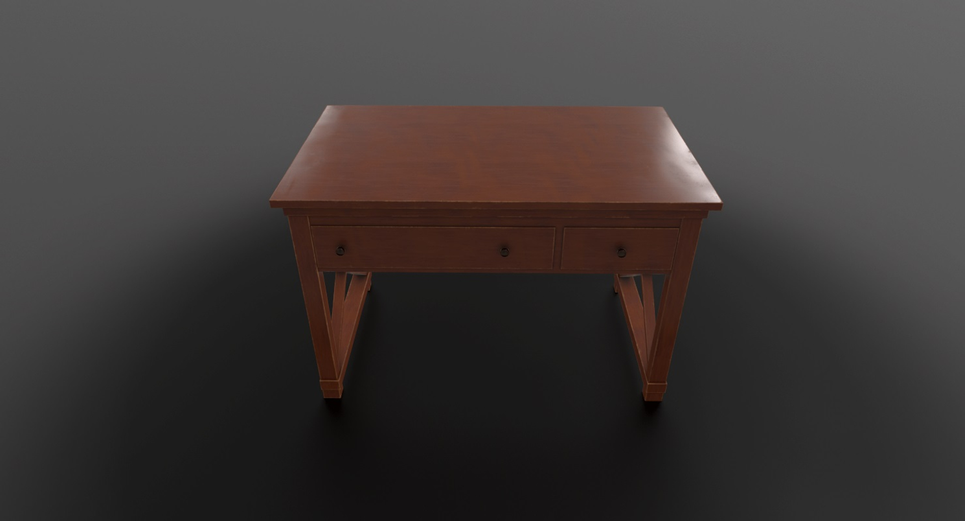 Wooden Desk 3D Model - TurboSquid 1208719