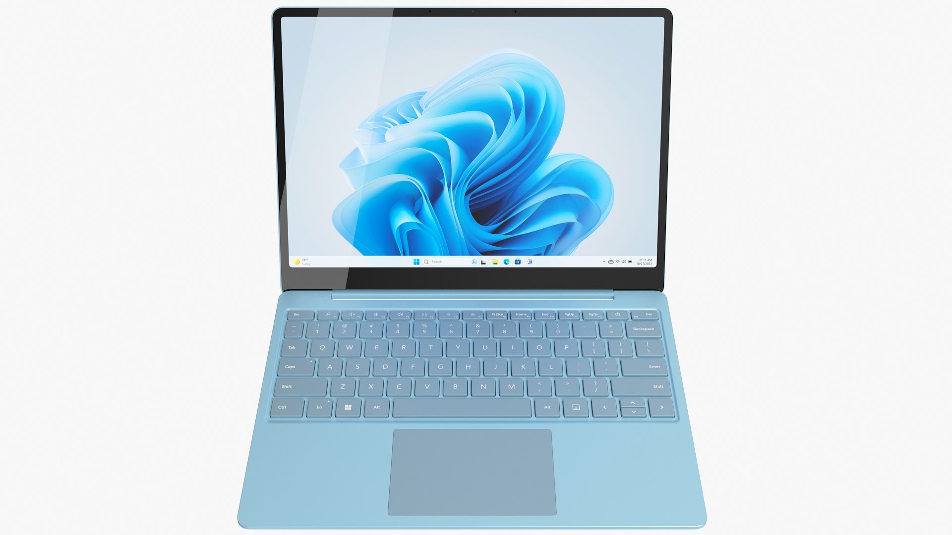 Microsoft Surface Laptop Go 3 Ice Blue Rigged 3D Model - TurboSquid 2153481